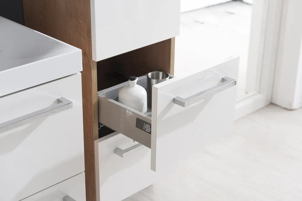 Mereo Mereo, Bino, koupelnová skříňka vysoká 163 cm, pravá, Multidecor, CN698BIAA