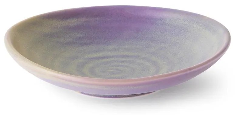 HK living Keramická mísa Purple/Green, fialová barva, modrá barva, zelená barva, porcelán, keramika