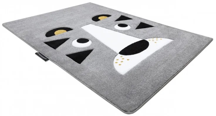 Dywany Łuszczów, Dětský kusový koberec Petit Lion grey, 140x190, šedá, dětský pokoj