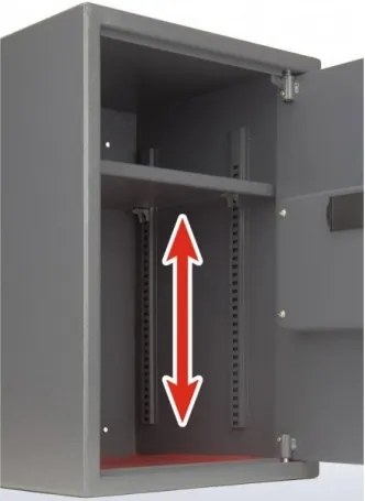 DEMA Nábytkový digitální trezor 65 L 35x36x52 cm