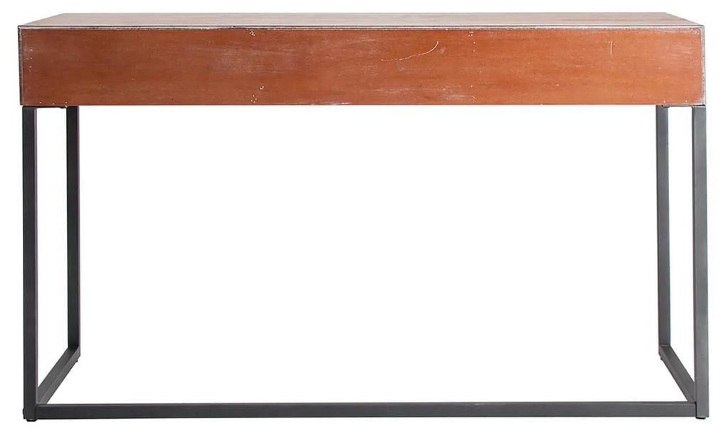 Pracovní stůl lery 132 x 58 cm hnědý MUZZA
