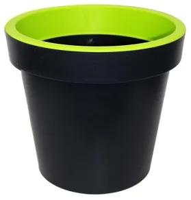 Kvalitní plastový květináč SEGA střední zelený 30x27 cm | BIANO