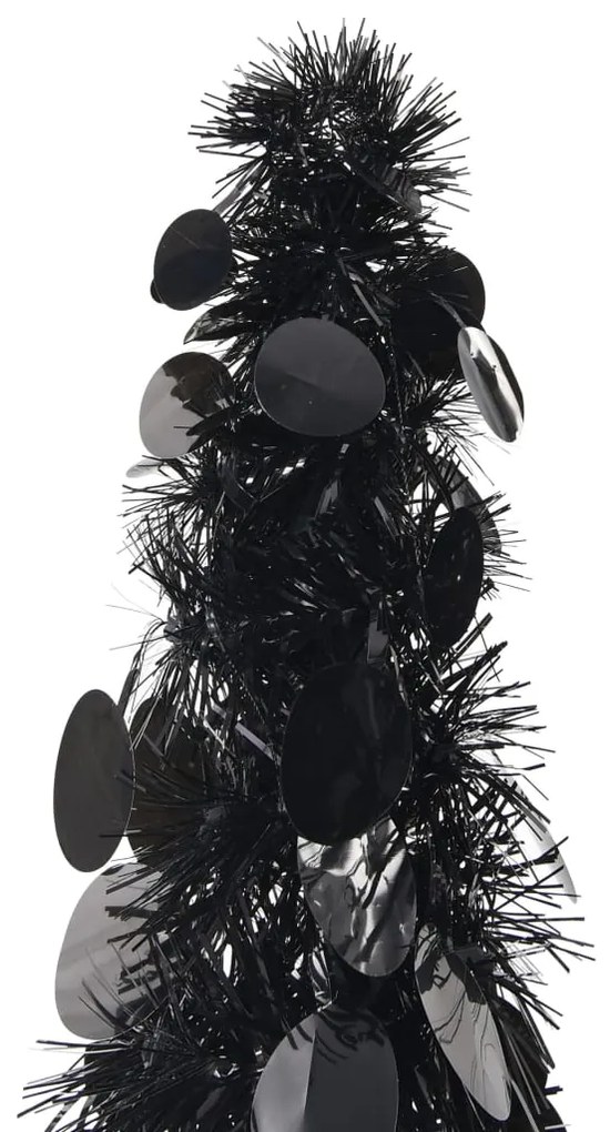 320985 vidaXL Pop-up umělý vánoční stromek černý 120 cm PET