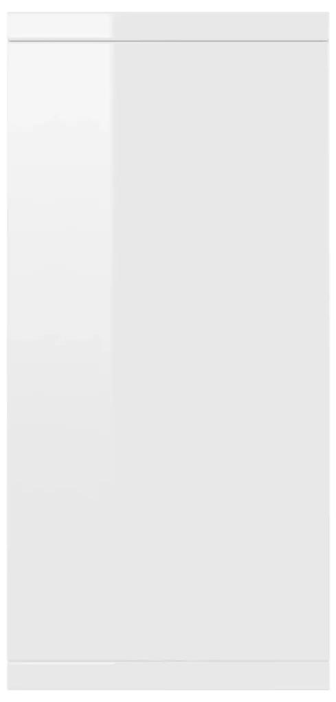 Příborník Honan - 88x30x65 cm | bílý s vysokým leskem