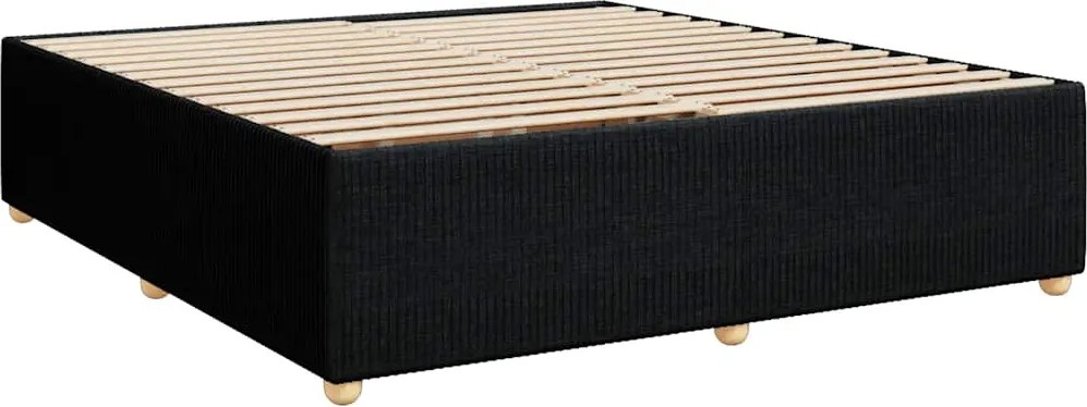 Box spring postel s matrací černá 180x200 cm textil 3285590