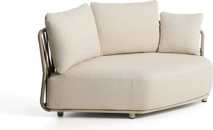 Béžová/taupe zahradní modulární pohovka 167 cm Osani – Kave Home