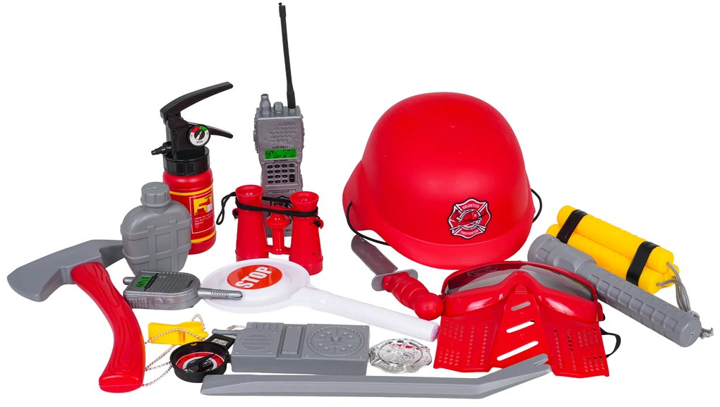 RKToys Dětská hasičská sada 18 dílů