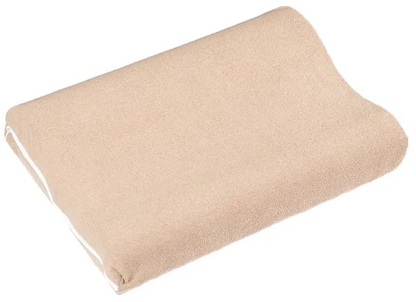 Bellatex POVLAK na  anatomický polštář 45x30 cm (povlak na zip) Froté, kávová
