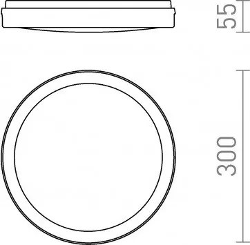 RED R14298 SONO 30 přisazená černá plast 230V LED 30W IP65 3000K 4000K 6000K - RED - DESIGN RENDL