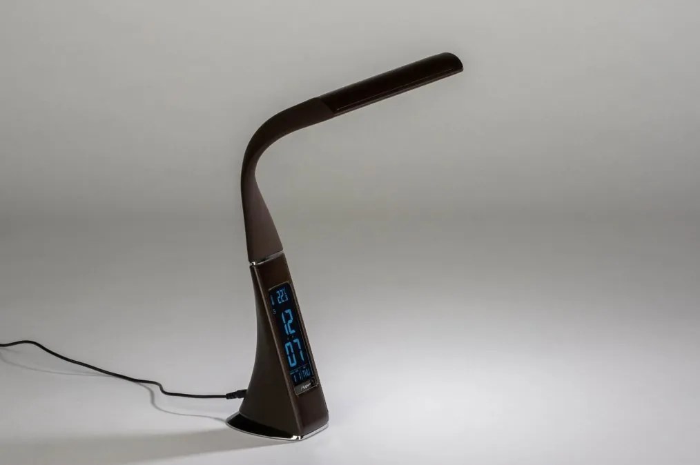 Stolní designová LED lampa Tyax Brown