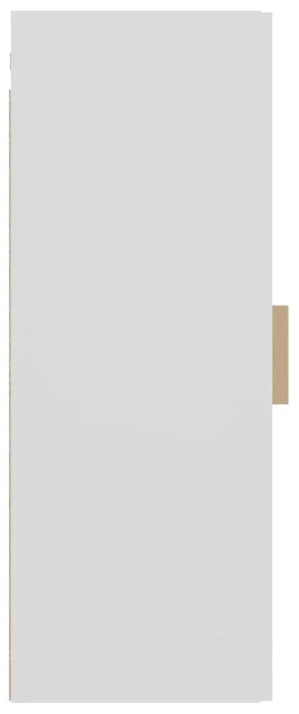 Závěsná nástěnná skříňka bílá 34,5 x 34 x 90 cm - Default Title
