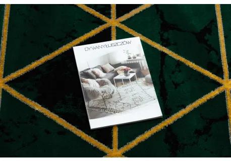 Dywany Luszczow Kusový koberec EMERALD EXCLUSIVE 1020 mramor, trojúhelníky lahvově zelená / zlato Rozměr koberce: 120 x 170 cm