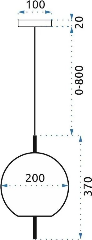 Toolight - skleněná závěsná stropní lampa APP669-1CP, zlatá, OSW-00094