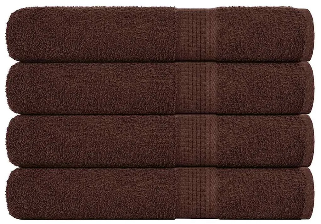 Ručníky FROGN 4 ks hnědé 100x200 cm 360 g/m² 136771
