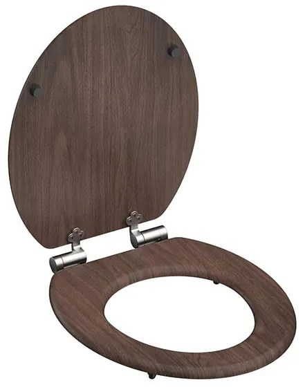 Eisl / Schüette Eisl WC sedátko Dark Wood MDF SoftClose