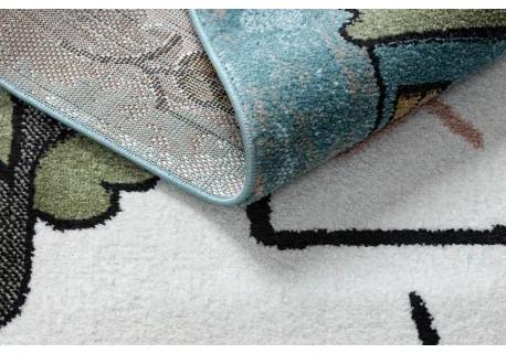 Dywany Luszczow Dětský kusový koberec FUN Hop, zvířata modrá Rozměr koberce: 140 x 190 cm