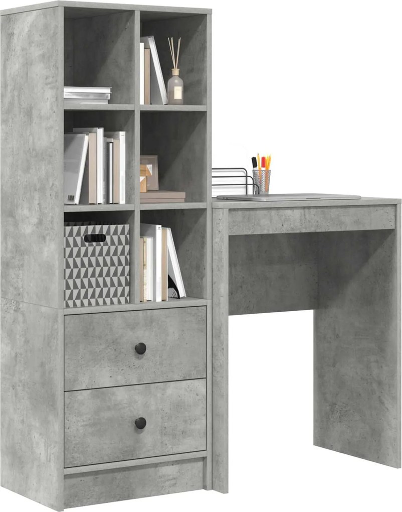 Stůl Betonově šedá 105,5 x 34 x 127 cm 2 ks 3337300