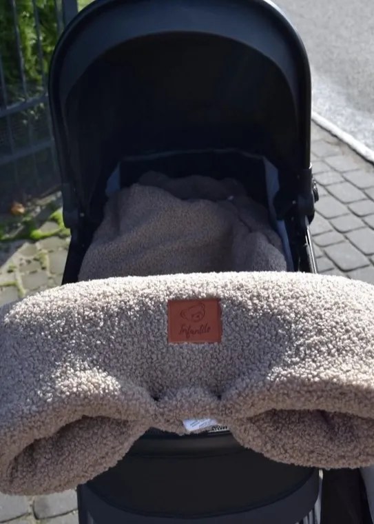 Inf Rukávník na kočárek Lamb – hnědá