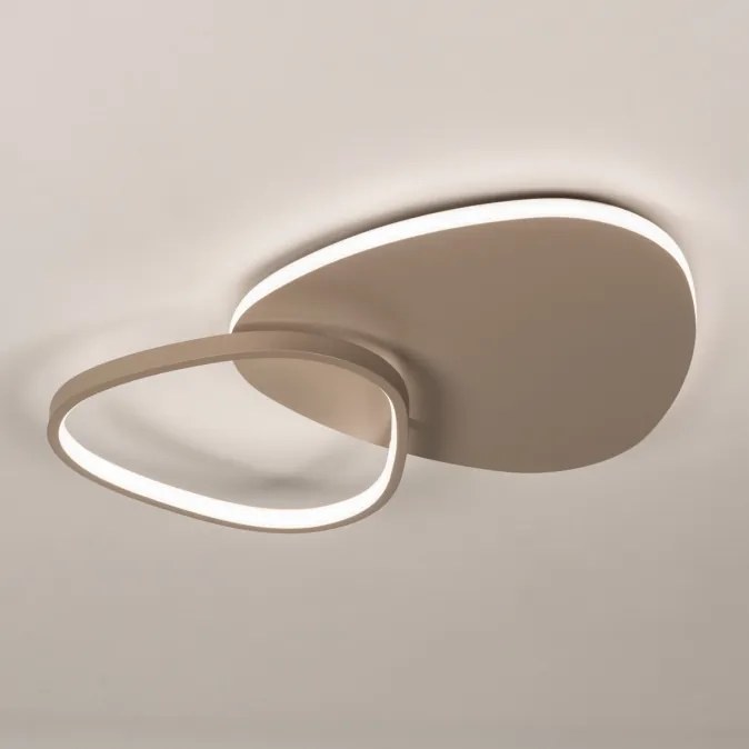 Stropní stmívatelné LED svítidlo Organic Dark Taupe 40