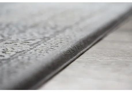 koberec AKRYL VALENCIA 2328 ORNAMENT šedá / hořčice velikost 80x150 cm | krásné koberce cz