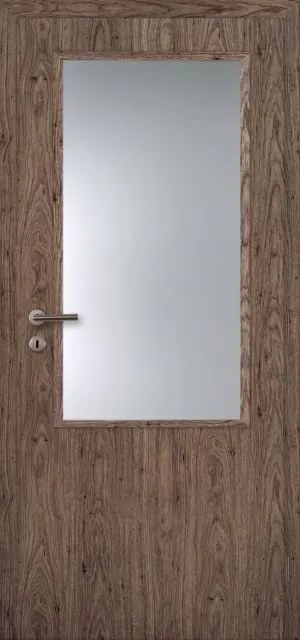 Doornite Interiérové dveře 2/3 sklo, 80 P, 846 × 1983 mm, fólie, pravé, dub Siena, prosklené