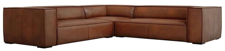 Koňakově hnědá kožená rohová pohovka (variabilní) Madame – Windsor &amp; Co Sofas