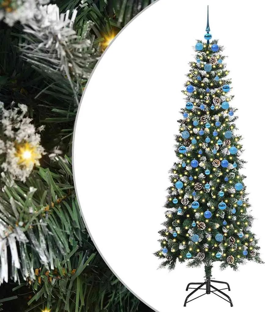 Umělý vánoční stromeček Zelená 210 cm PVC, plast a ocel 3395839