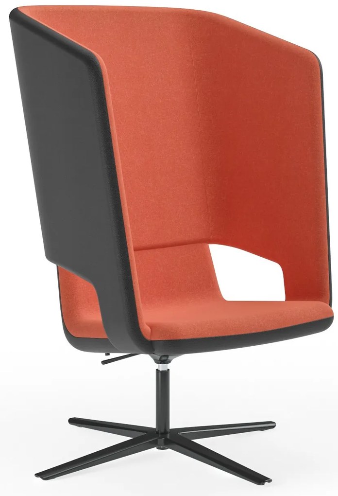 NARBUTAS - Otočné křeslo TWIST&SIT SOFT G5A0452 s černou podnoží