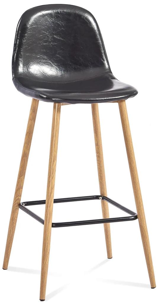 Barová židle SIMON 2 - černá