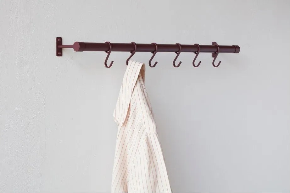 Vínový nástěnný věšák nerezový 70 cm Hang-It – Mette Ditmer Denmark