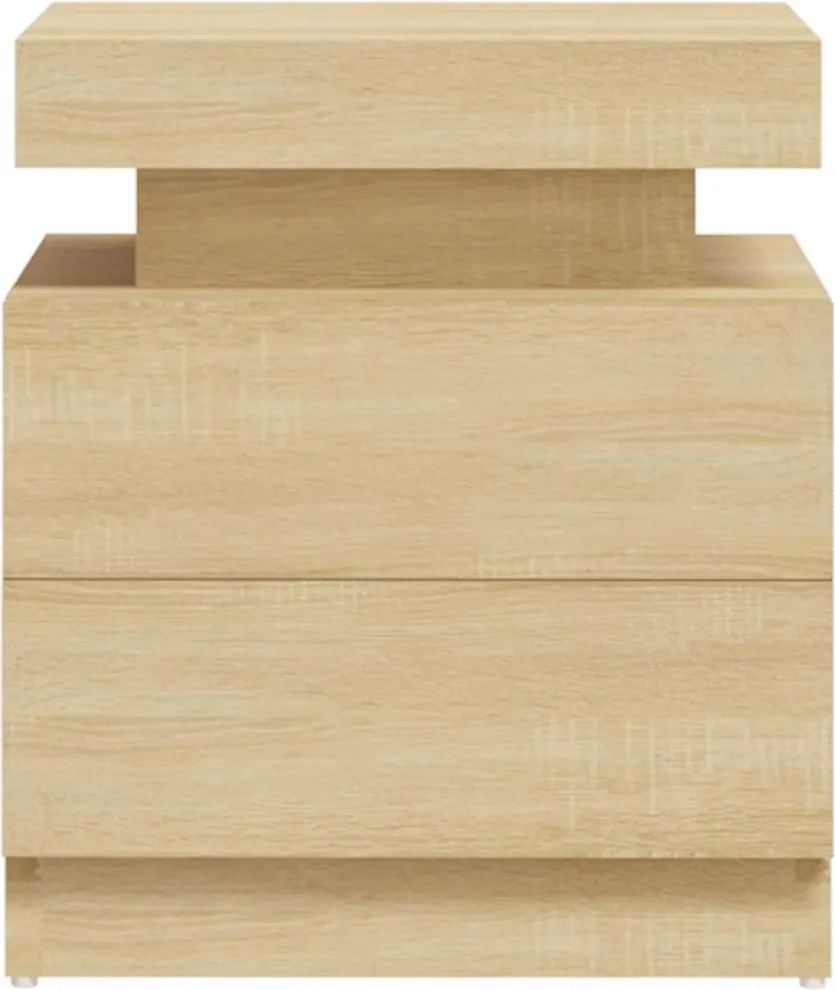 Noční stolek dub sonoma 45 x 35 x 52 cm kompozitní dřevo 326852