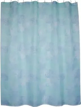 MSV JAVA CADIX sprchový závěs vzorovaný modrý / 180 x 200 cm / polyest