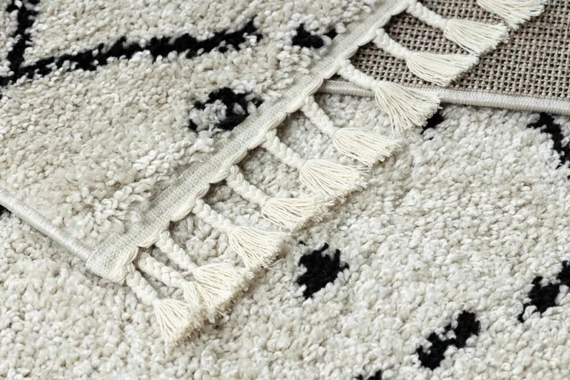 Dywany Łuszczów, Kusový koberec Berber Tetuan B751 cream, 160x220, bílá, ložnice