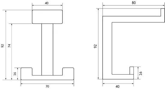 Siro Nábytkový věšák KARA L staročerná