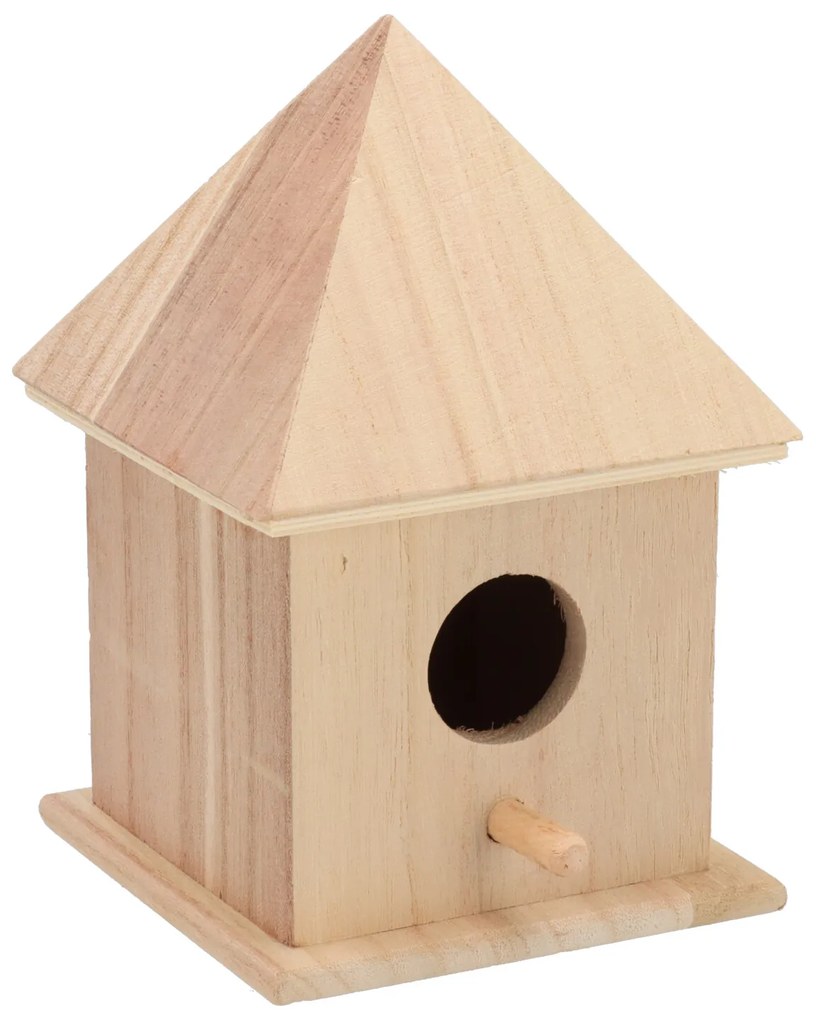Dřevobox Ptačí budka - 10,4 x 10,4 x 15,5 cm