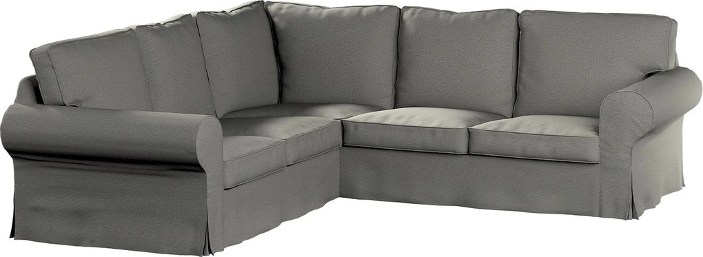 Potah na pohovku IKEA Ektorp rohová barva šedá látka pletený vzor