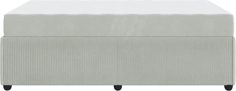 Rám postele Světle šedá 120 x 190 cm textil 3398373