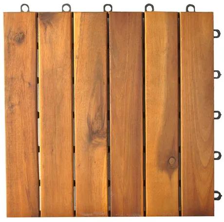 Malatec Dřevěné dlaždice hnědé 30x30cm - 10 ks, 5100