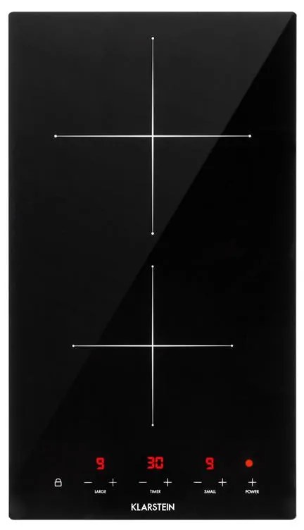 Varicook Domino, sklokeramická varná deska, vestavná, 3100 W, 2 zóny