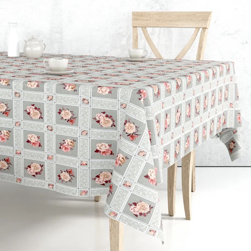 Ubrus PVC FL-1325-02 - Růžová elegance (různé velikosti)