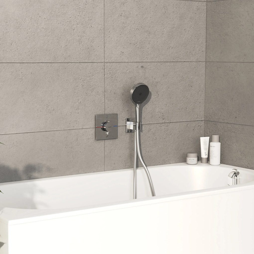 Hansgrohe ShowerSelect Comfort E, termostat pod omítku pro 2 spotřebiče, chromová, HAN-15572000