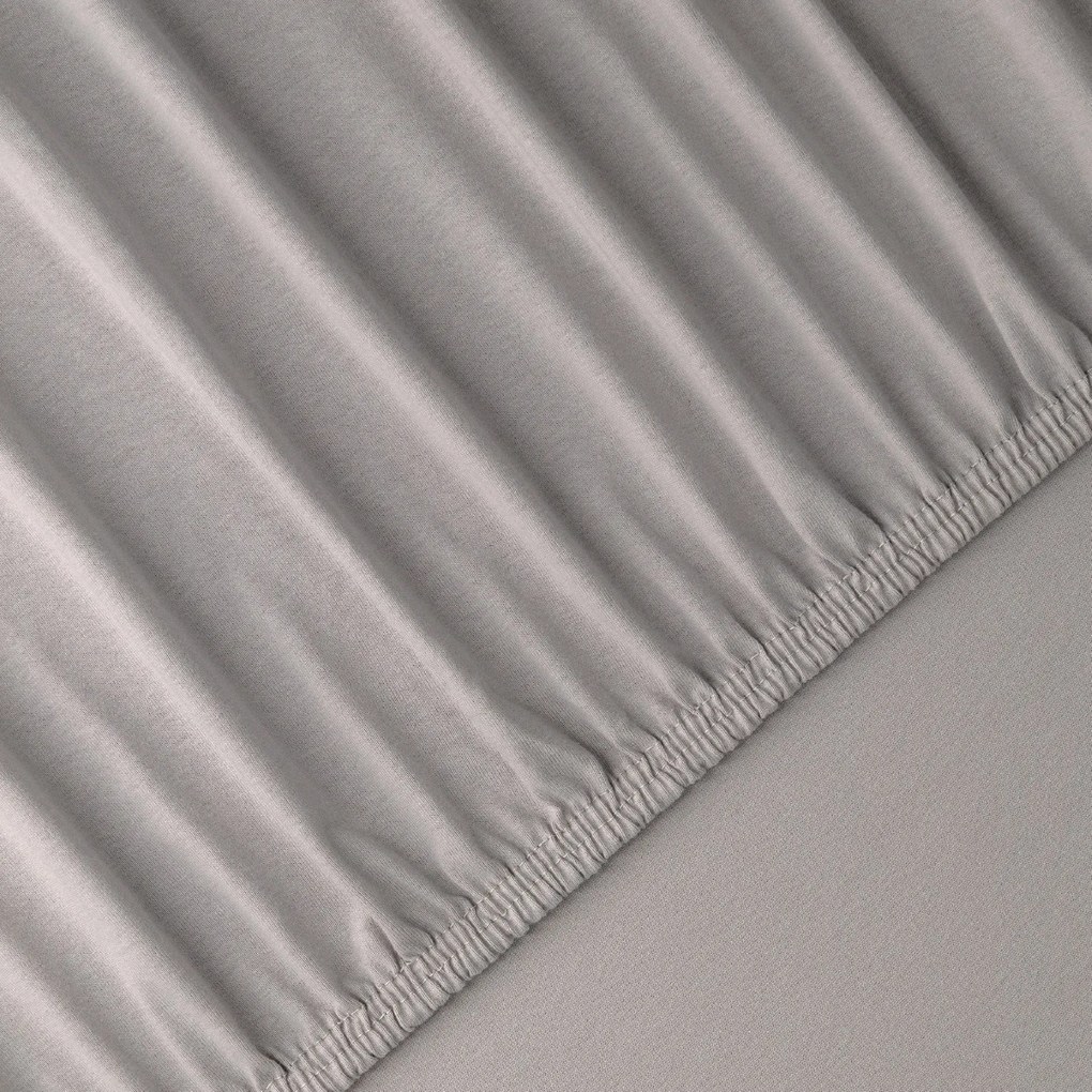 Florella Prostěradlo Avance Jersey 45 Silber - rozbaleno, 90-100x200 cm