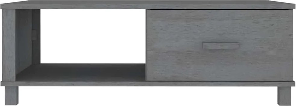 Konferenční stolek HAMAR tmavě šedý 100 x 55 x 35 cm borovice 340454