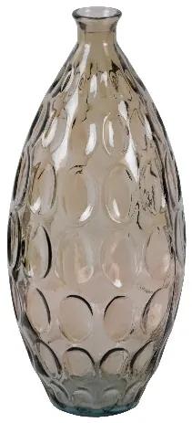 San Miguel VIDRIOS SAN MIGUEL (DOPRODEJ POSLEDNÍCH KOUSKŮ) !RECYCLED GLASS! Váza z recyklovaného skla "DUNE", 45 cm, kouřová