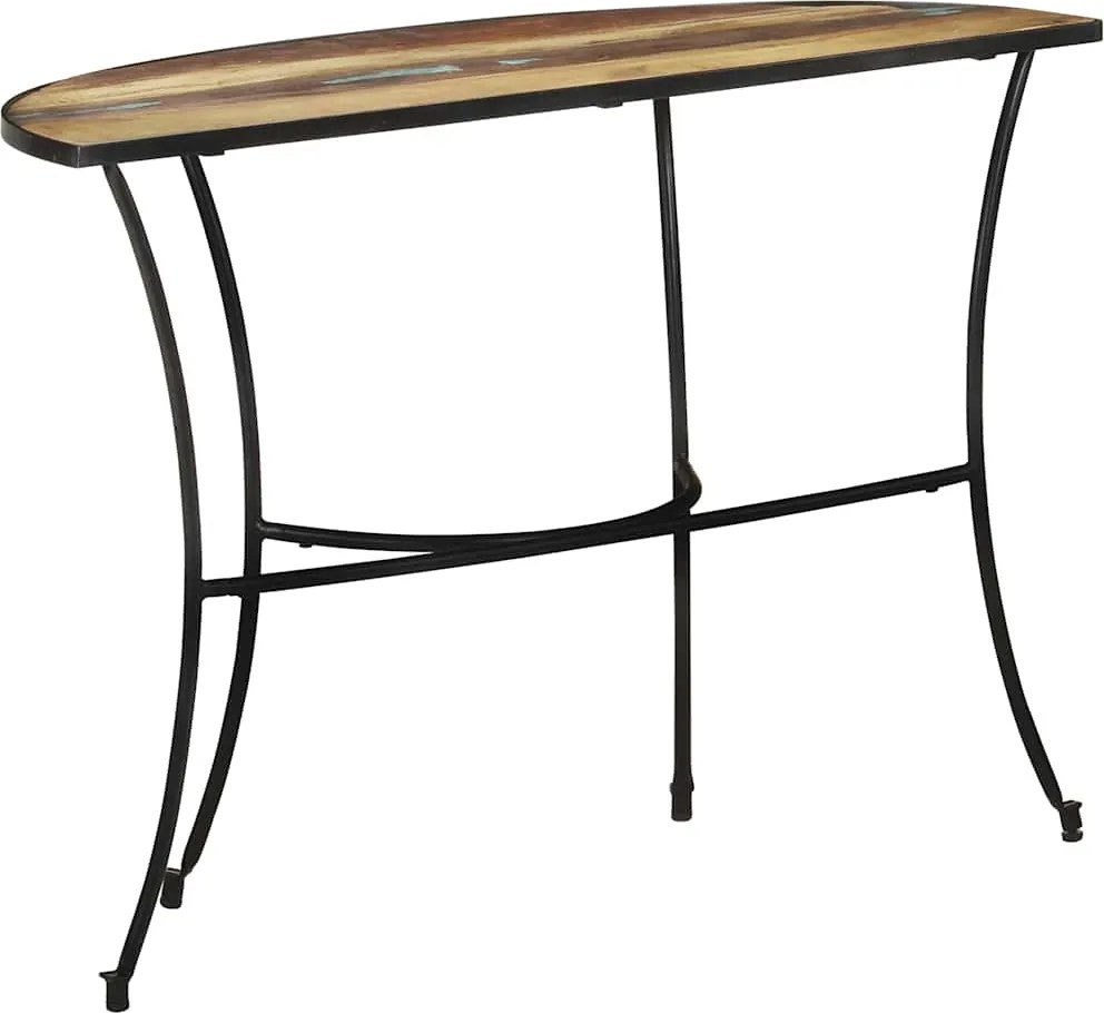 Odkládací stolek 110 x 40 x 77 cm masivní recyklované dřevo 321949