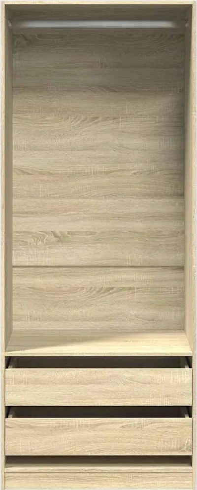 Šatní skříň dub sonoma 80 x 50 x 200 cm kompozitní dřevo 3307749