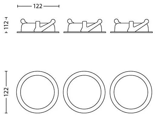 Philips 59183/31/16 - SADA 3x LED podhledové svítidlo ASTEROPE LED/4,5W/230V