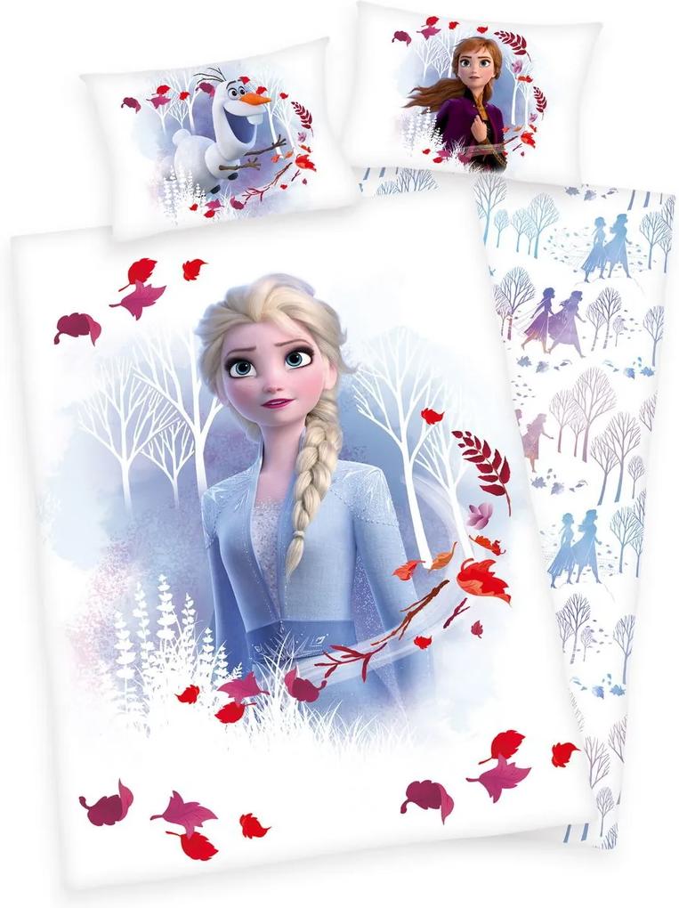Herding Povlečení do postýlky Frozen/Ledové království 2 - WHITE, 100x135, 40x60, 100% bavlna