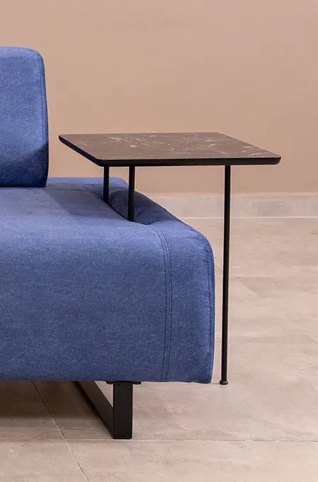 Hanah Home Pohovka INFINITY s postranním stolkem modrá 560ARE1322
