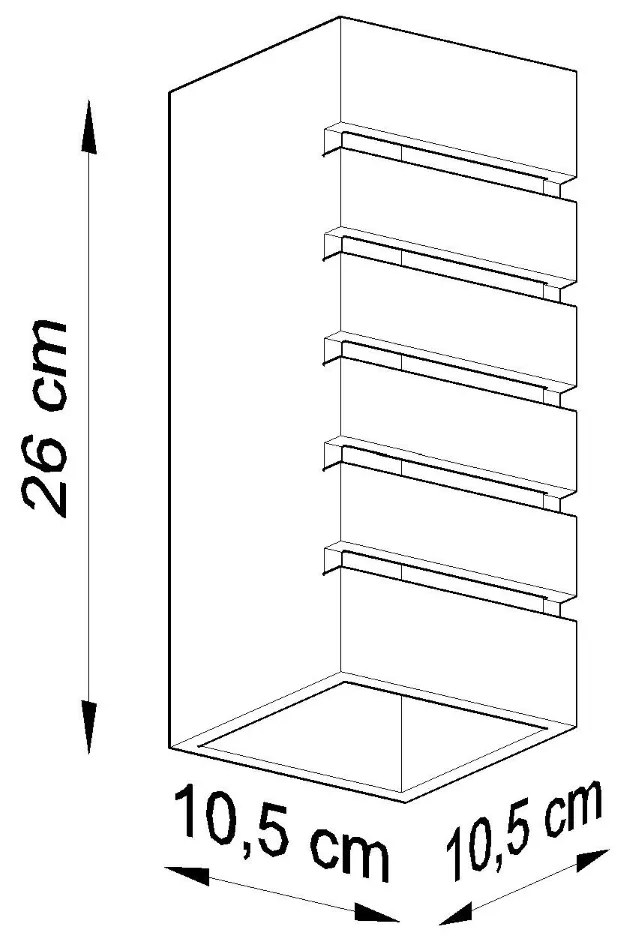 Nástěnné svítidlo Samir, 1x bílé keramické stínítko